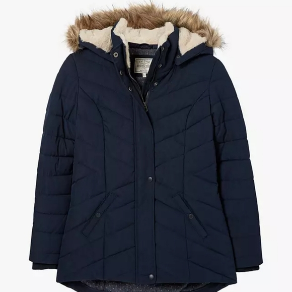 Fat Face | Jackets & Coats | Fat Face Laura Puffer Jacket Navy Blue ...